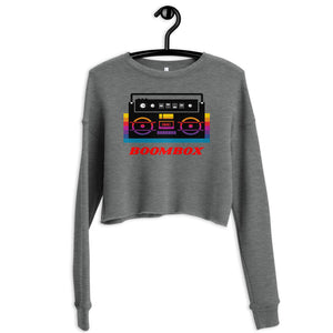 Bombastic Boombox Crop Sweatshirt | WhimzyTees